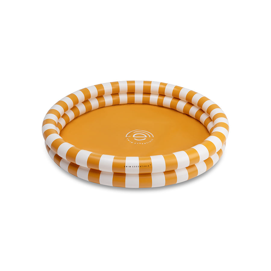 Kids' Pool Yellow White Striped Ø 100 cm | The Essentials