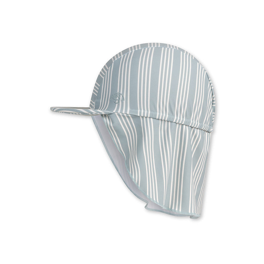 Green/White Striped UV Sun Cap Resort Stripe | The Essentials